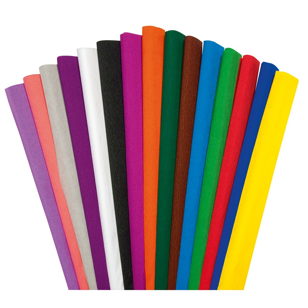 Bricolage et loisirs créatifs, papier crépon jaune